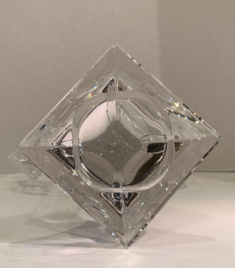 Versace Crystal Candelabra by Rosenthal 3 Branch Candle Holder at ...
