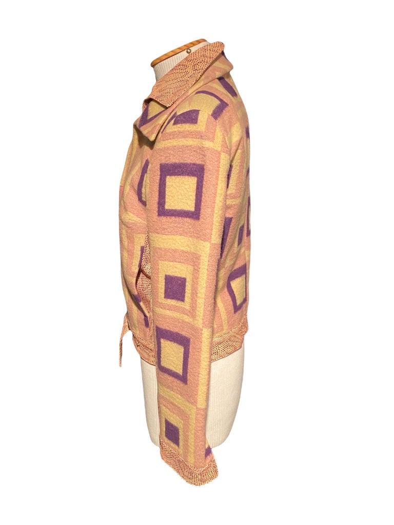 Versace FW 2000 RUNWAY and AD CAMPAIGN Wool and Snakeskin Jacket For ...