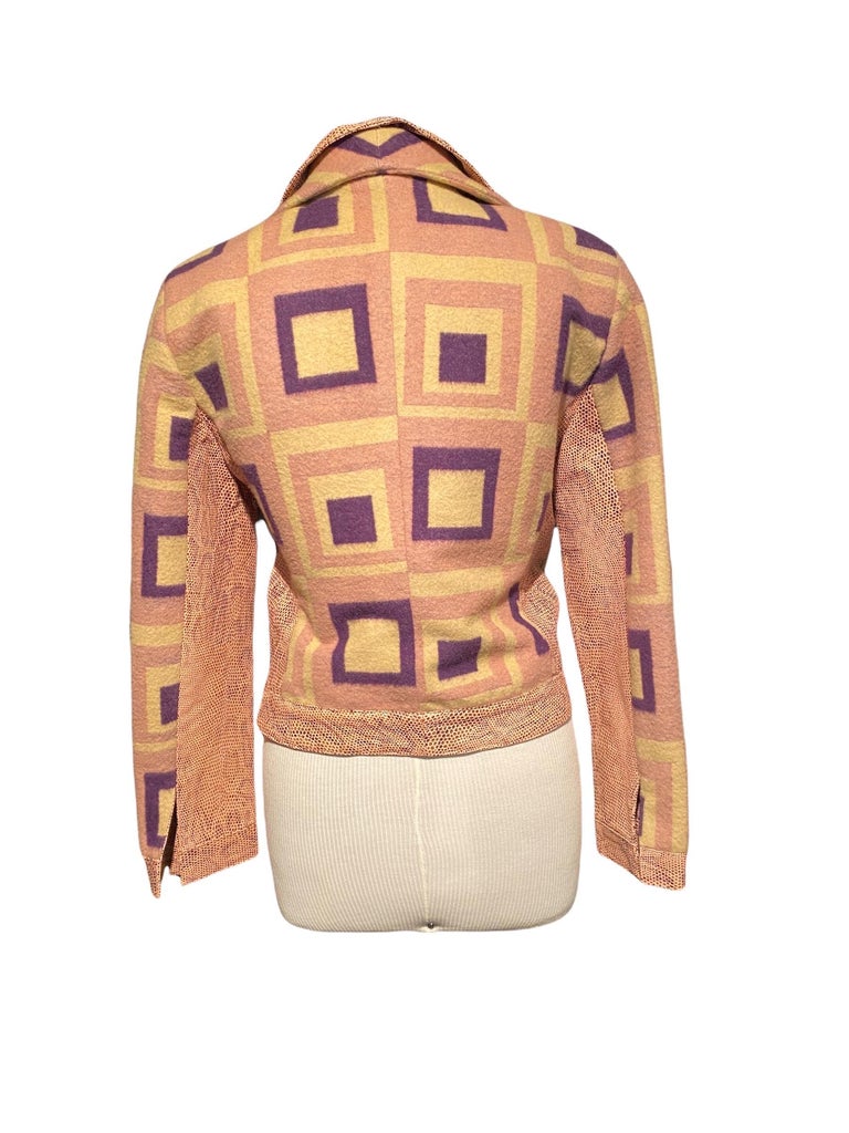 Versace FW 2000 RUNWAY and AD CAMPAIGN Wool and Snakeskin Jacket For ...