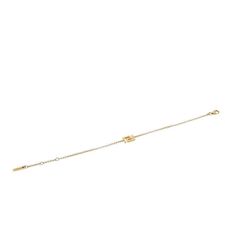 Versace Greek Key Motif 18K Yellow Gold Bracelet at 1stDibs | versace ...