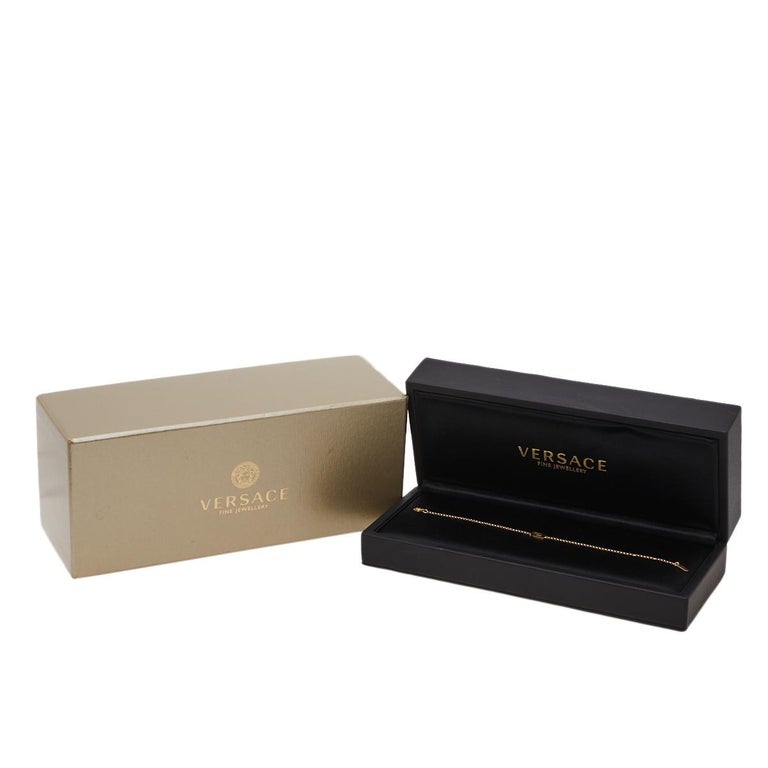 Versace Greek Key Motif 18K Yellow Gold Bracelet at 1stDibs | versace ...