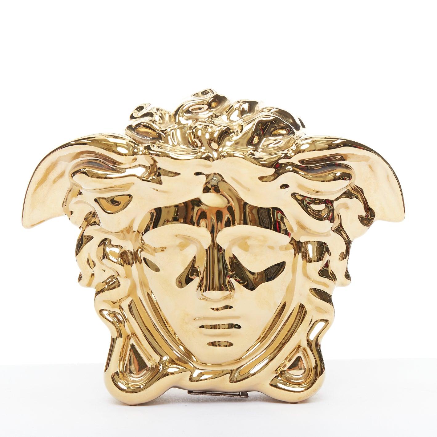 VERSACE HOME Rosenthal Break The Bank Money Box gold medusa porcelain ...