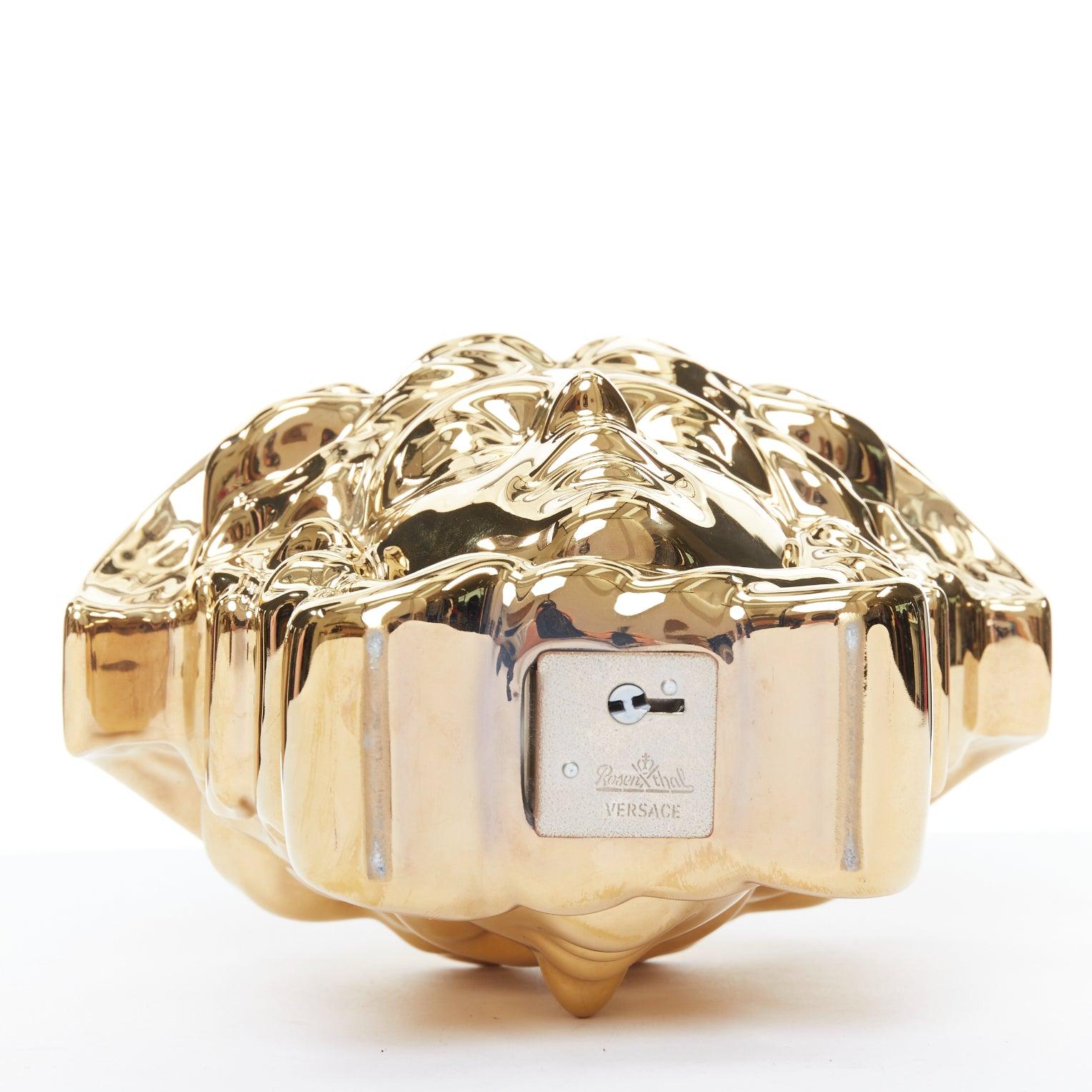 VERSACE HOME Rosenthal Break The Bank Money Box gold medusa porcelain ...