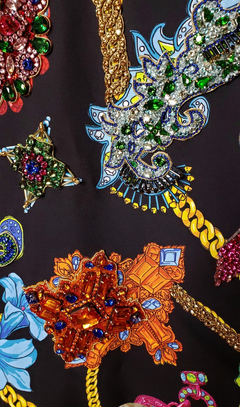 VERSACE INVERTED HEART JEWEL EMBELLISHED DRESS as seen on Naomi 40 - 4 ...