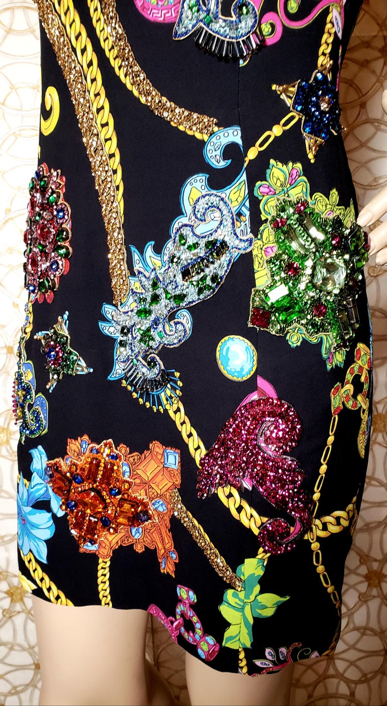 VERSACE INVERTED HEART JEWEL EMBELLISHED DRESS as seen on Naomi 40 - 4 ...