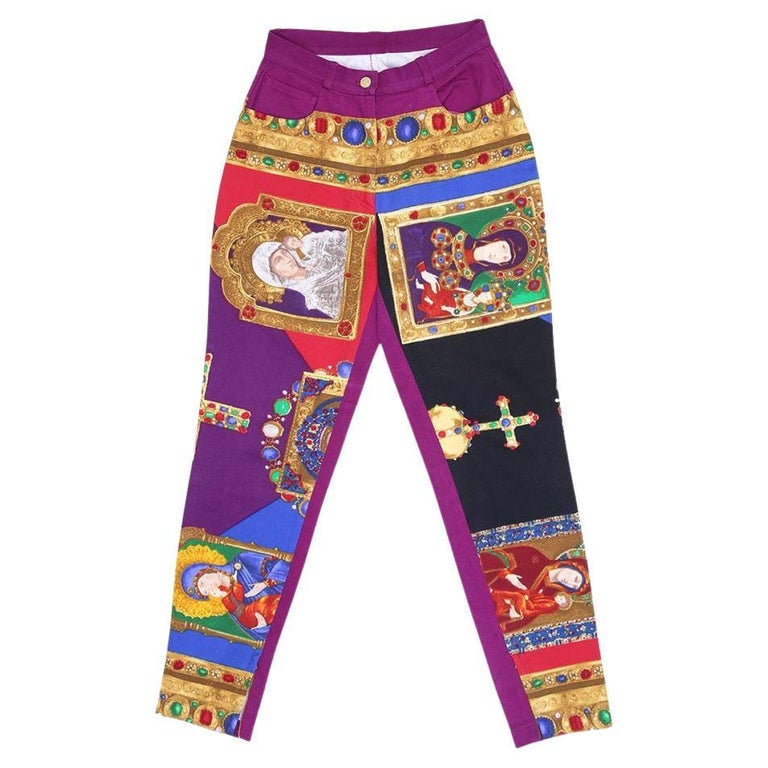 Versace Jeans multicoloured pants For Sale at 1stDibs