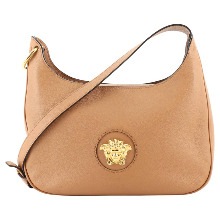 Versace La Medusa Hobo Leather Medium For Sale at 1stDibs