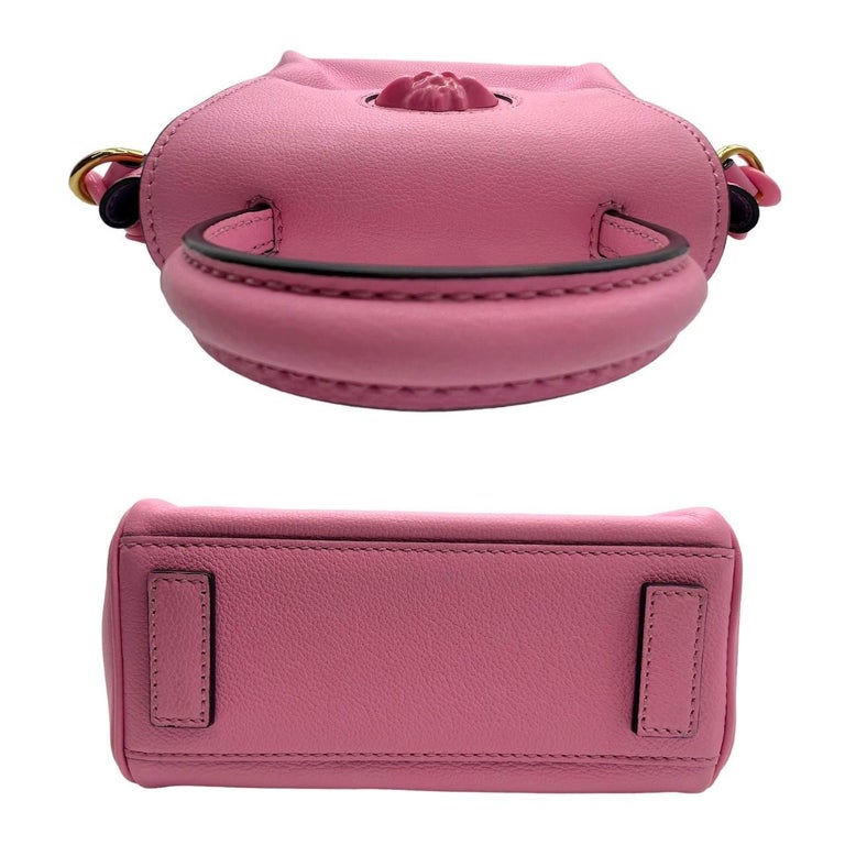 Versace La Medusa Pink Top Handle Bag For Sale at 1stDibs