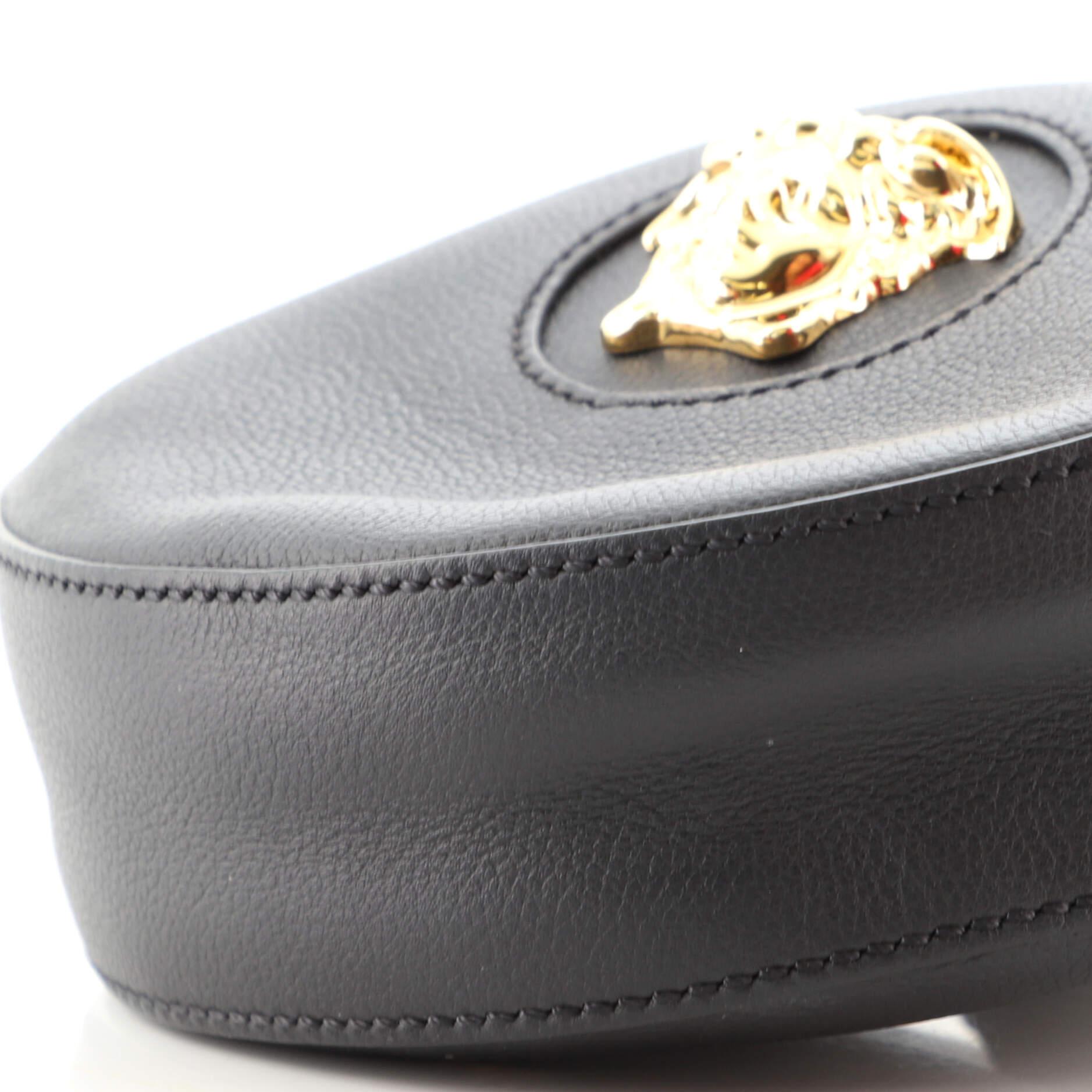 Versace La Medusa Round Camera Bag Leather Small at 1stDibs
