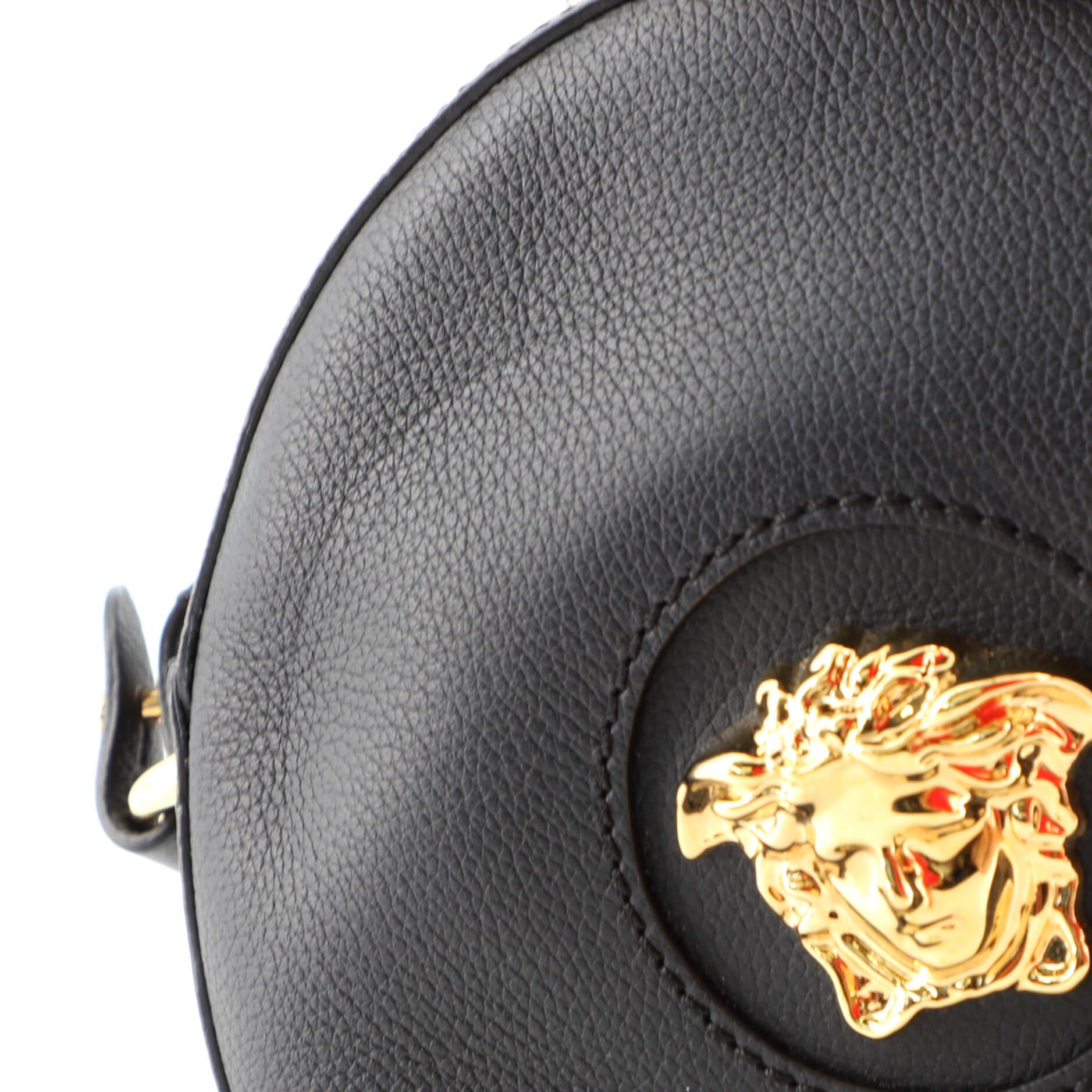 Versace La Medusa Round Camera Bag Leather Small at 1stDibs