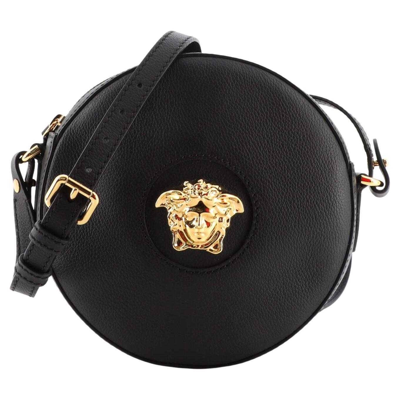 VERSACE PINK LEATHER FRINGE PALAZZO CROSSBODY BAG New at 1stDibs