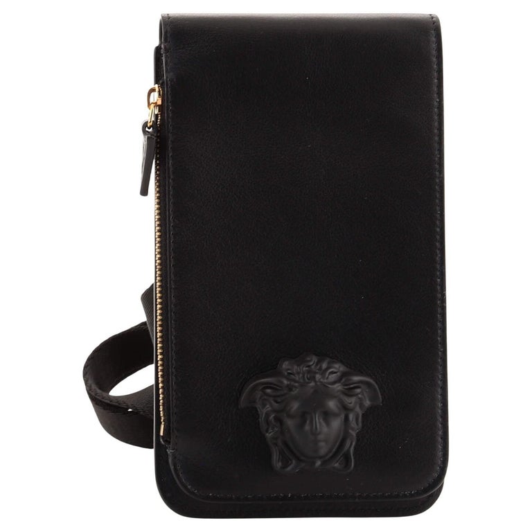 Versace Medusa Crossbody Pouch Leather For Sale at 1stDibs