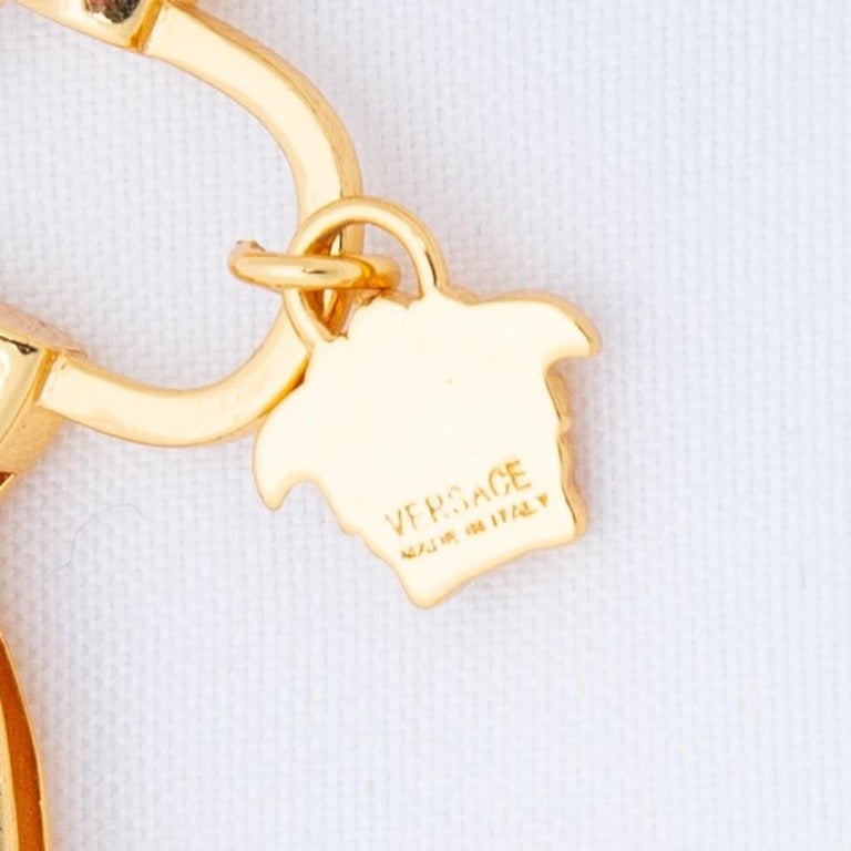 Versace Medusa Curve Hoop Earrings For Sale at 1stDibs