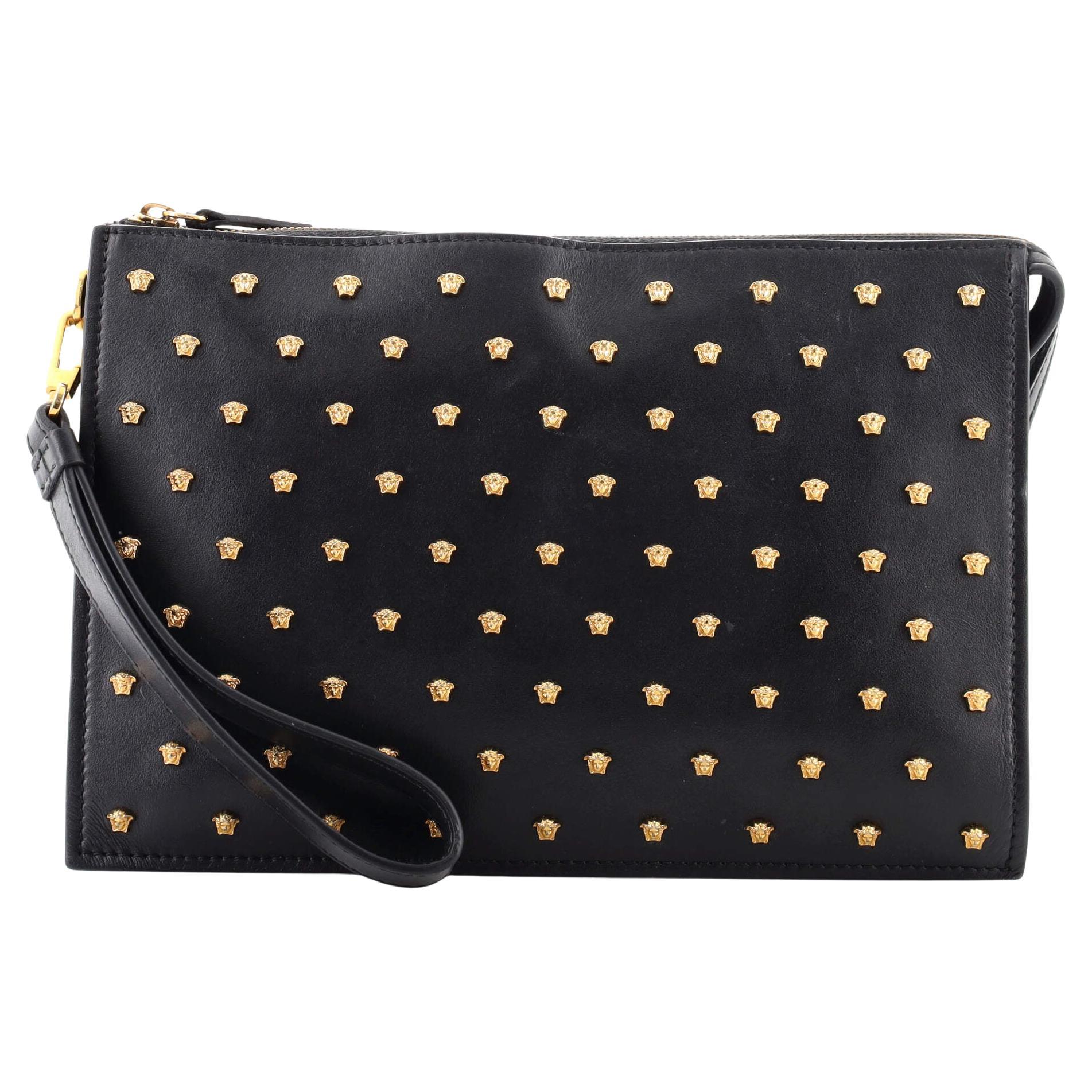 Versace Logo Clutch PVC at 1stDibs