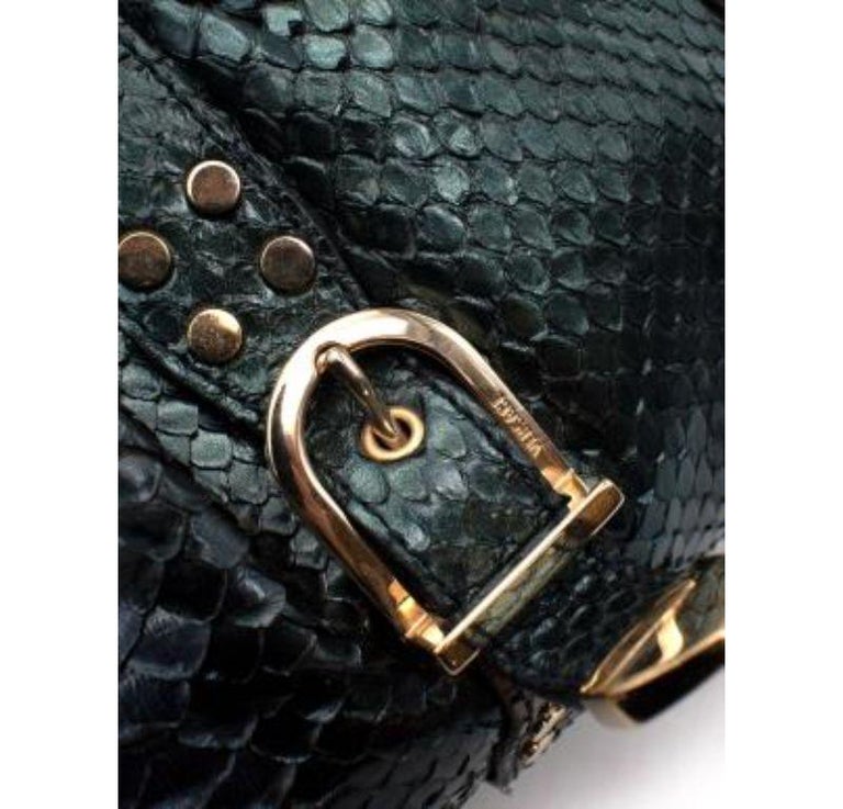 Versace Multicoloured Python Vintage Tote For Sale at 1stDibs