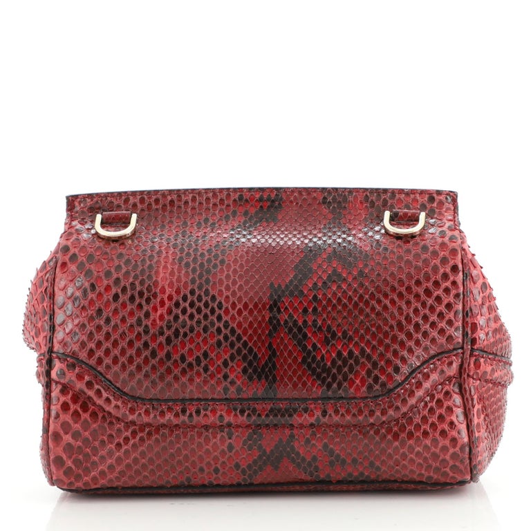 Versace Palazzo Empire Shoulder Bag Python Mini at 1stDibs