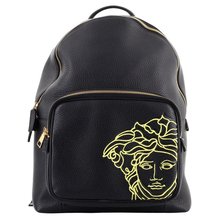 Versace Pop Medusa Backpack Printed Leather For Sale at 1stDibs