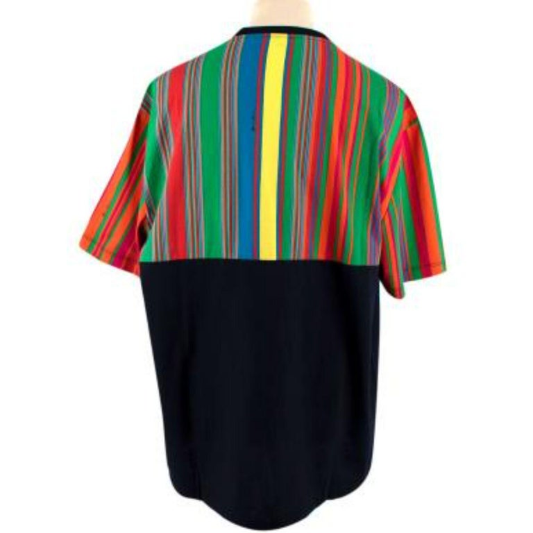 Versace Rainbow Panelled Oversize T-shirt For Sale at 1stDibs