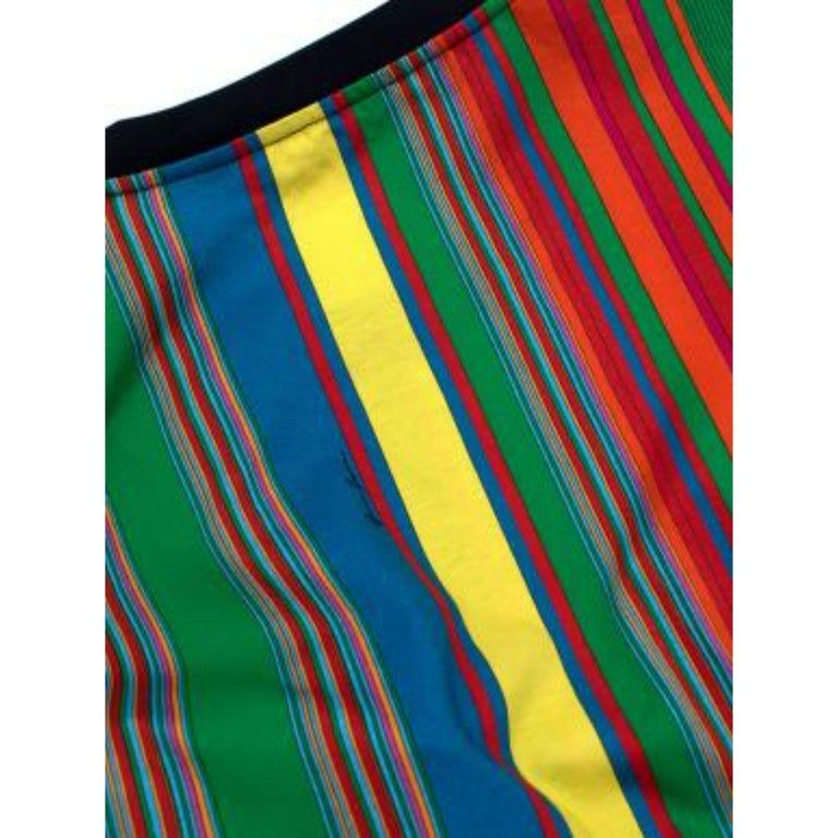 Versace Rainbow Panelled Oversize T-shirt For Sale at 1stDibs
