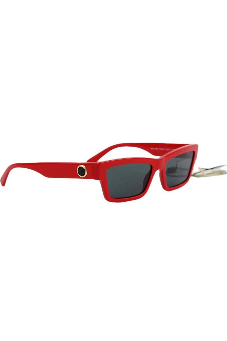 Versace Rectangle Frame Acetate Sunglasses For Sale at 1stDibs