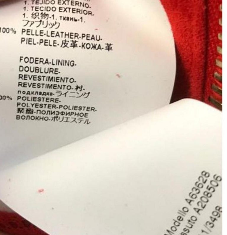 Versace Red Leather jacket for Men For Sale at 1stDibs