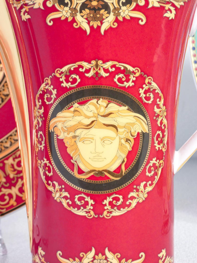 Versace Rosenthal Studio Linie, Set of Six Plates and Six Coffee Pots ...