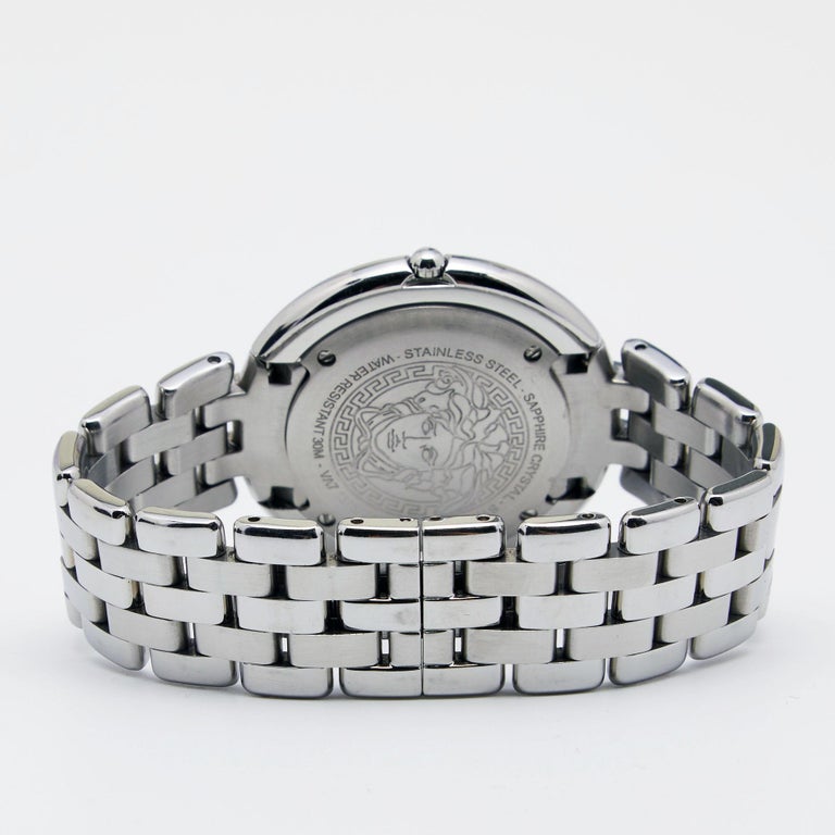 Versace Silver Stainless Steel Thea VA7 Women's Wristwatch 39 mm For ...