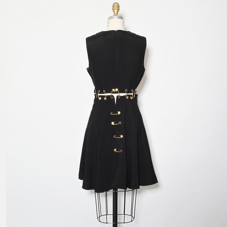 Versace Spring 1994 Safety Pin Mini Dress For Sale at 1stDibs | versace ...