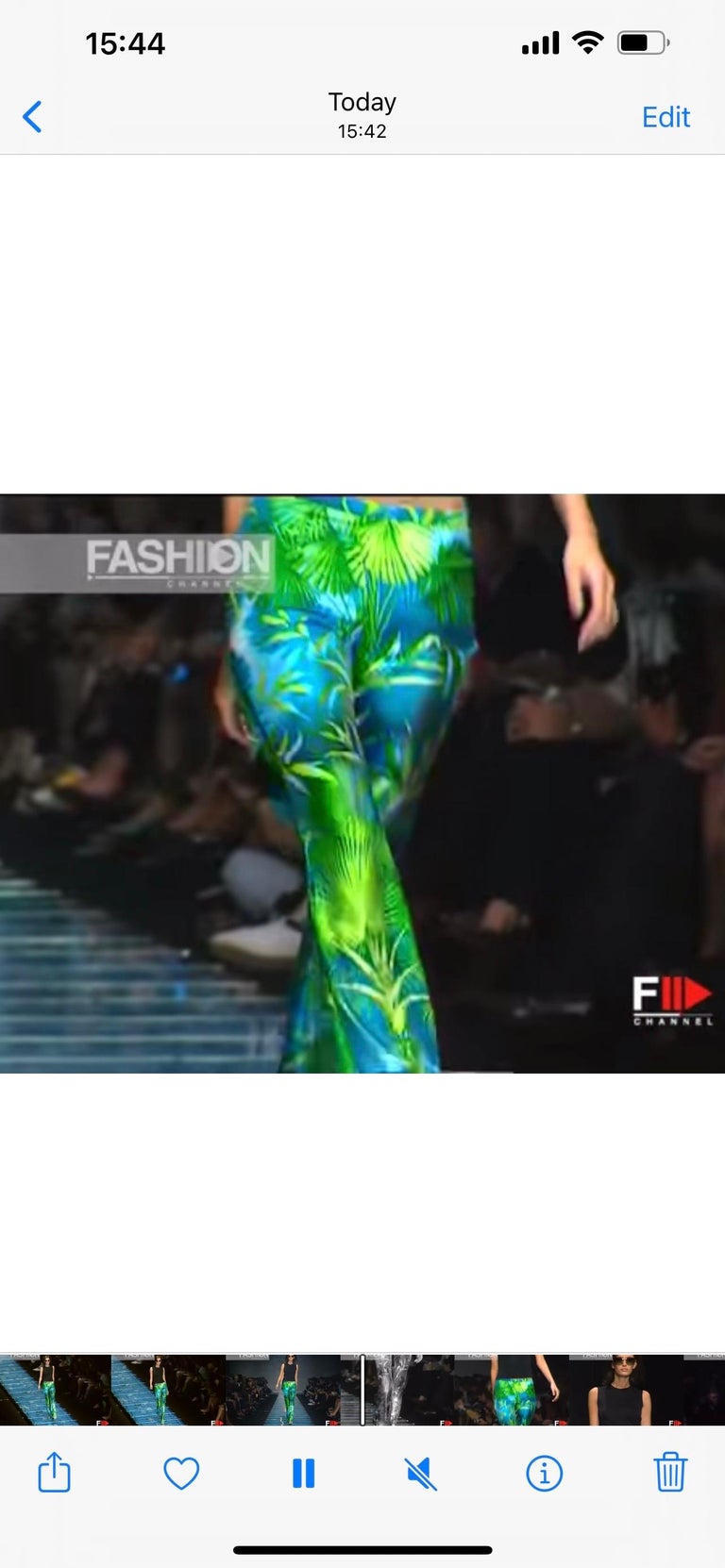 Versace Spring 2000 Jungle Print Silk Pants at 1stDibs