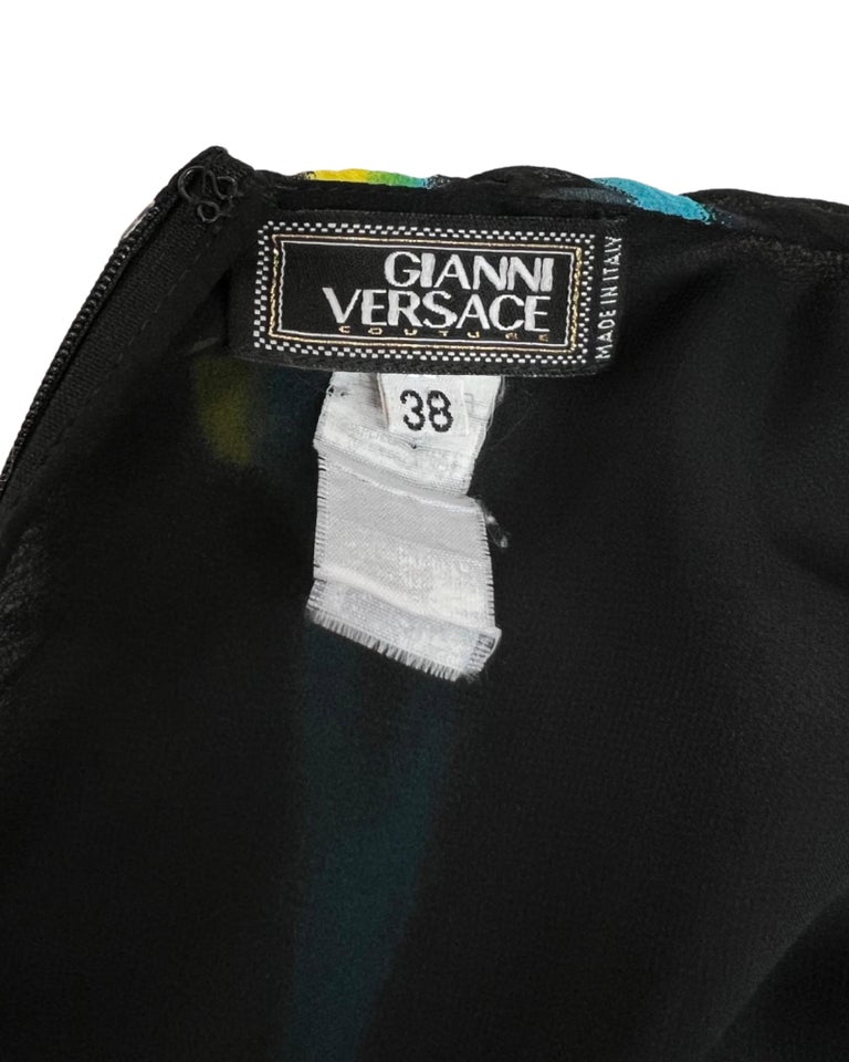 Versace Spring 2002 RTW Silk Cut Out Dress For Sale at 1stDibs