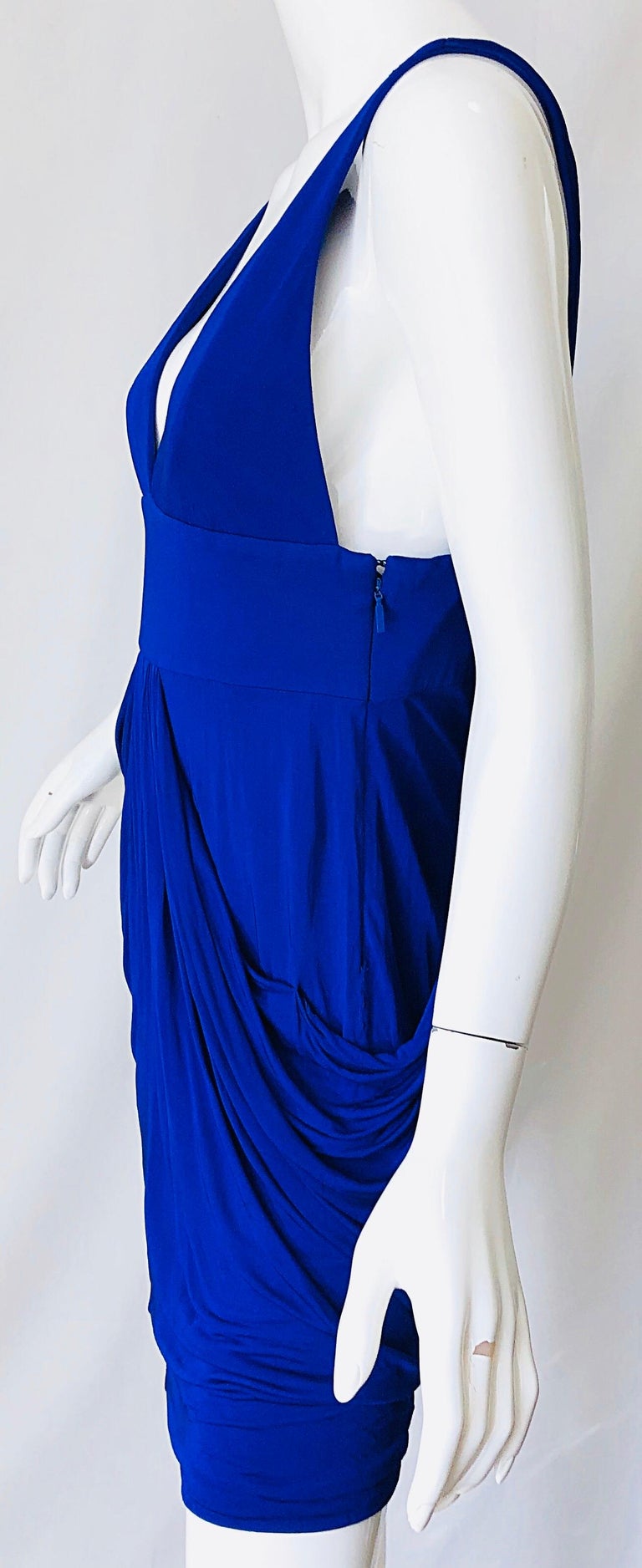 Versace Spring 2008 Runway Purple Blue Cape Back Jersey Avant Garde ...