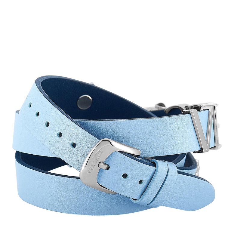 Versace V-Flare Light Blue Double Wrap Watch VEBN00118 at 1stDibs ...
