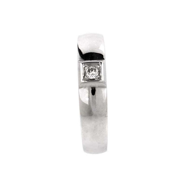 Versace V-Profile 18 Karat White Gold Diamond Ring at 1stDibs | versace ...