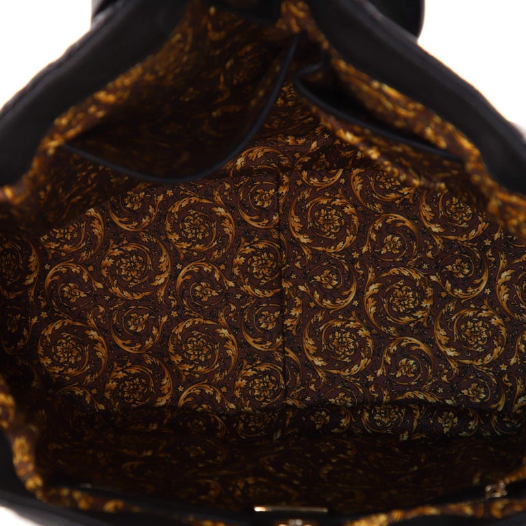 Versace Vanitas Convertible Tassel Tote Barocco Leather Medium For Sale ...