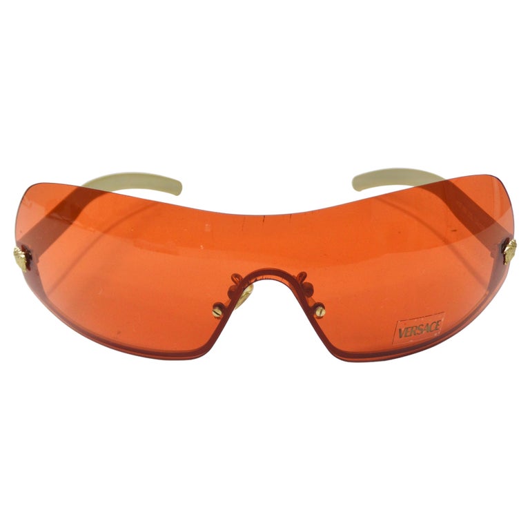 Bright Orange Versace Glasses
