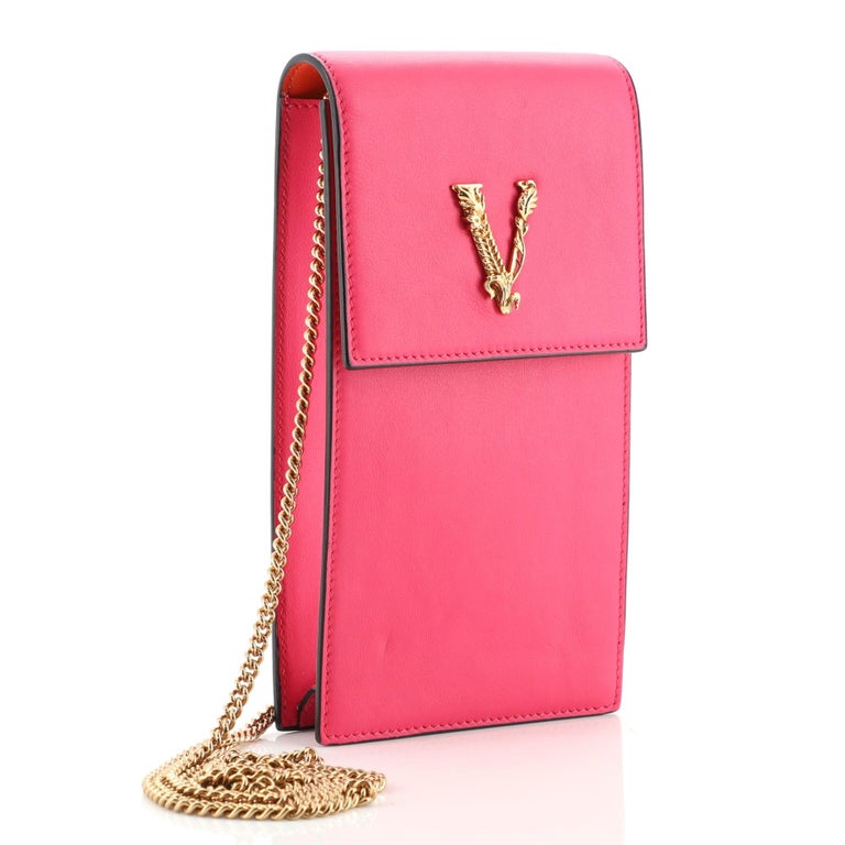 Versace Virtus Phone Holder Leather at 1stDibs
