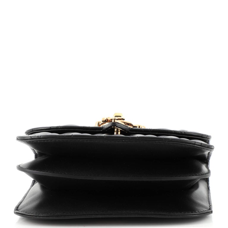 Versace Virtus Top Handle Bag Quilted Leather Small at 1stDibs