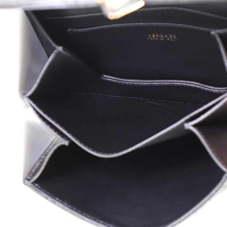 Versace Virtus Top Handle Bag Quilted Leather Small at 1stDibs