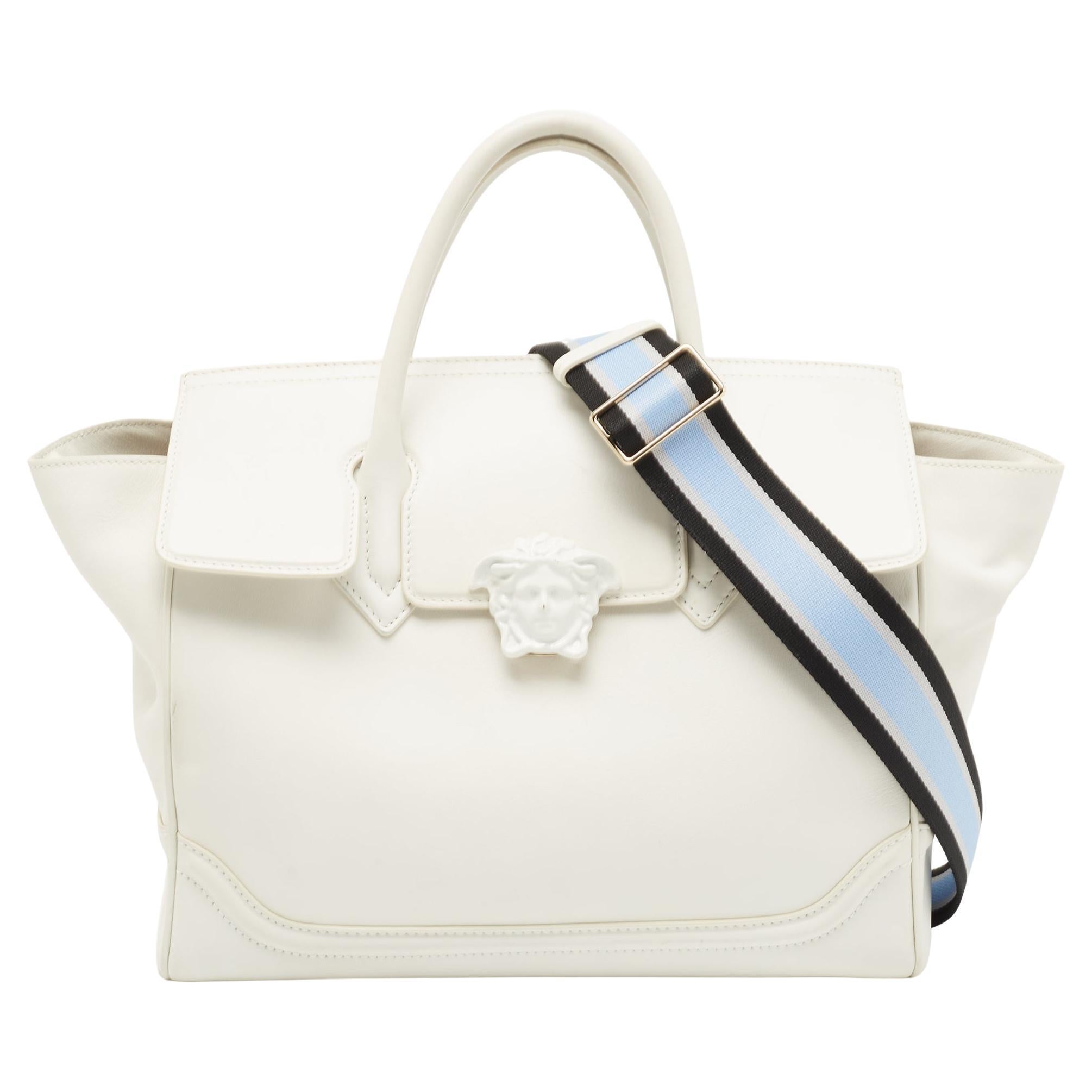 White Versace Medusa Bag - 27 For Sale on 1stDibs
