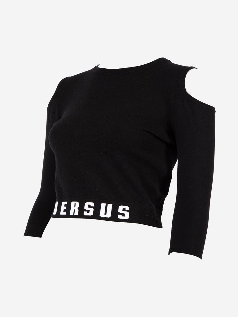 Versace Women's Logo Versus Versace Top For Sale at 1stDibs