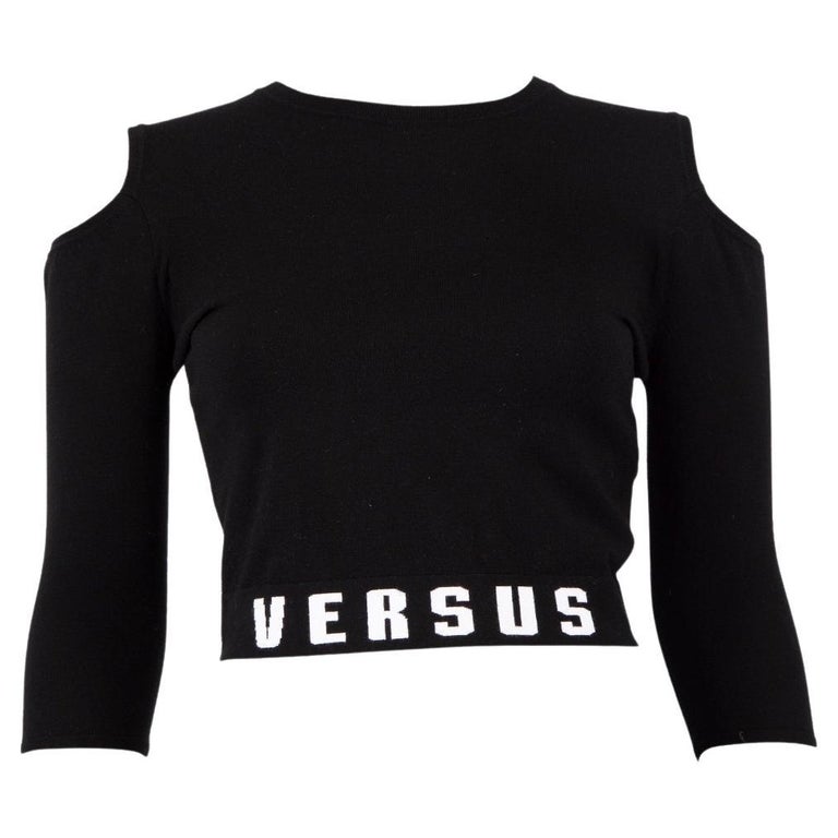 Versace Women's Logo Versus Versace Top For Sale at 1stDibs