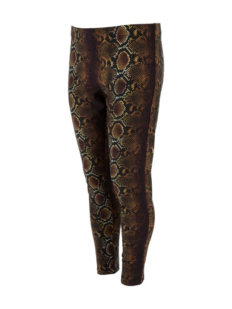 Versace Women's Snake Print Trousers For Sale at 1stDibs