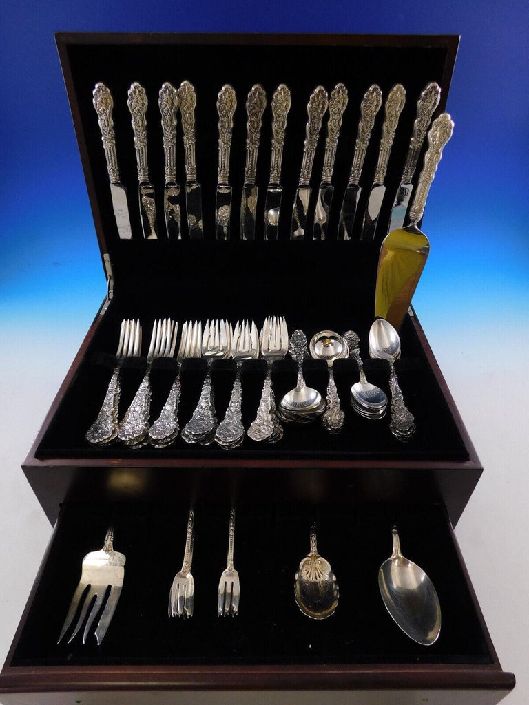 Versailles by Gorham Sterling Silver Flatware Service 12 Set 76 Pieces ...