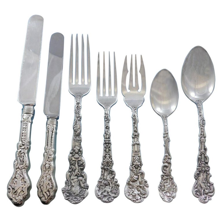 Versailles by Gorham Sterling Silver Flatware Service 12 Set 84 Pieces ...