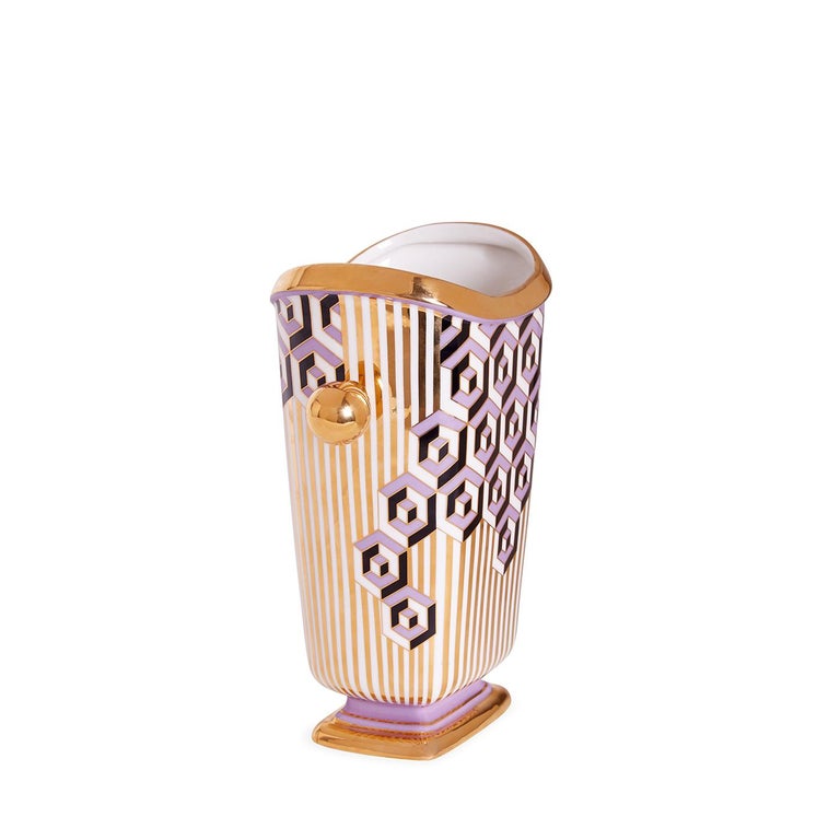 Versailles Porcelain Hex Vase at 1stDibs