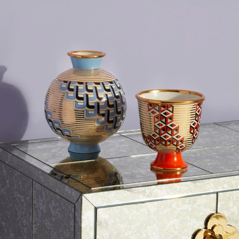 Versailles Porcelain Puzzle Vase For Sale at 1stdibs