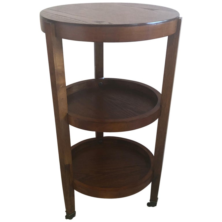 Versatile Handsome Mahogany 3-Tier Side Table End Table at 1stDibs