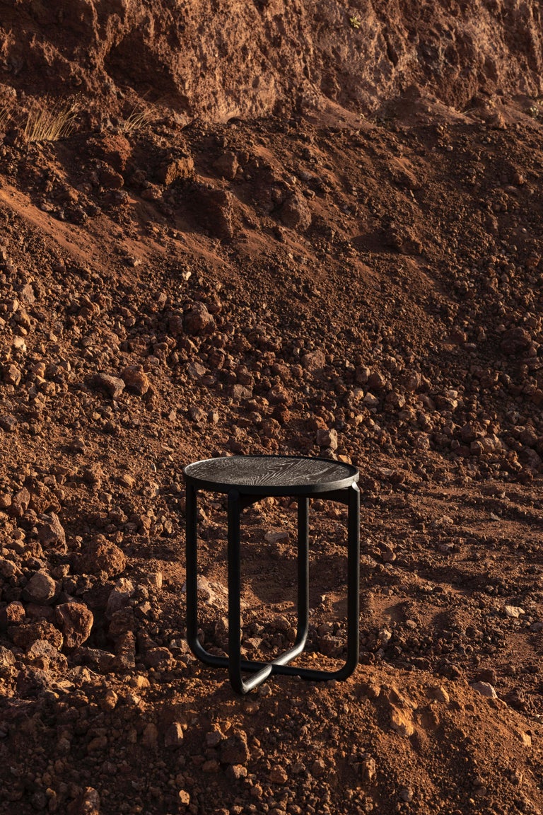 Verso Side Table, Black Oak Wood For Sale at 1stDibs