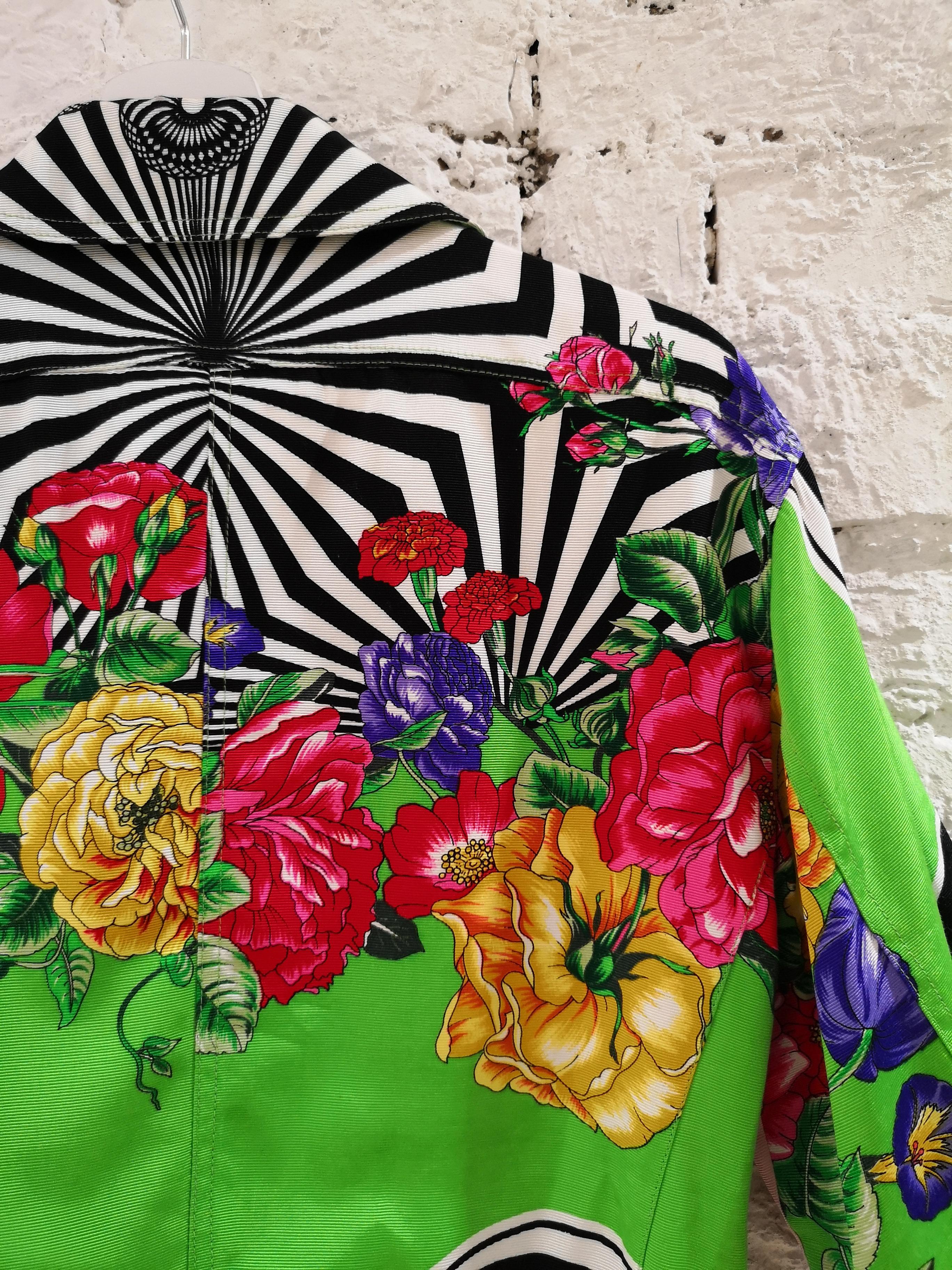 Versus by Gianni Versace Multicoloured Cotton Jacket at 1stDibs