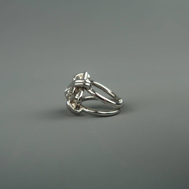VERSUS by GIANNI VERSACE Size 8 Silver Tone Lion Head Ring at 1stDibs ...